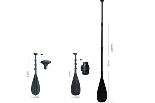 Boat Paddles Telescoping and Collapsible Oar Kayak Mini Canoe Paddles ...